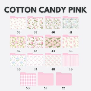 Pink MacBook Folder Icons Floral | Pastel Pink Folder Icons for Mac ...