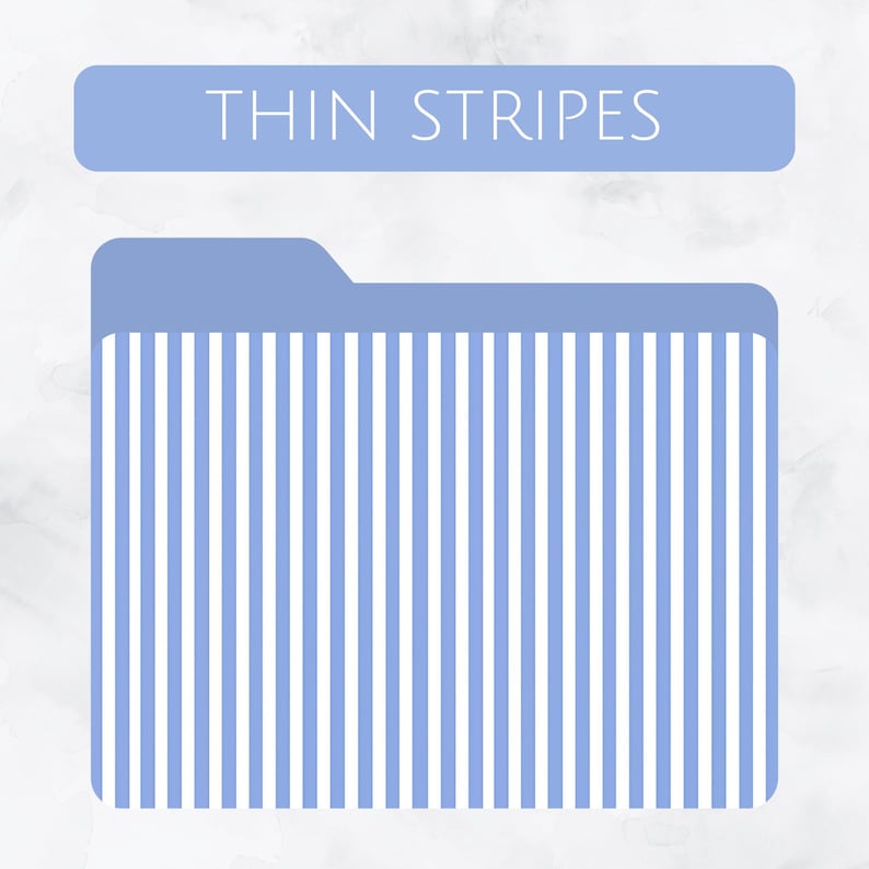 Spring Desktop Folder Icons for MacBook | Aesthetic Blue MacBook Folder ...