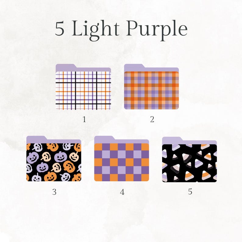 Purple Halloween Folder Icons for Mac | Black Halloween Desktop Folder ...