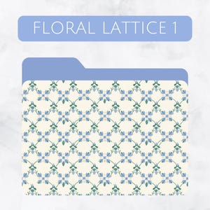 Spring Desktop Folder Icons for MacBook | Aesthetic Blue MacBook Folder ...