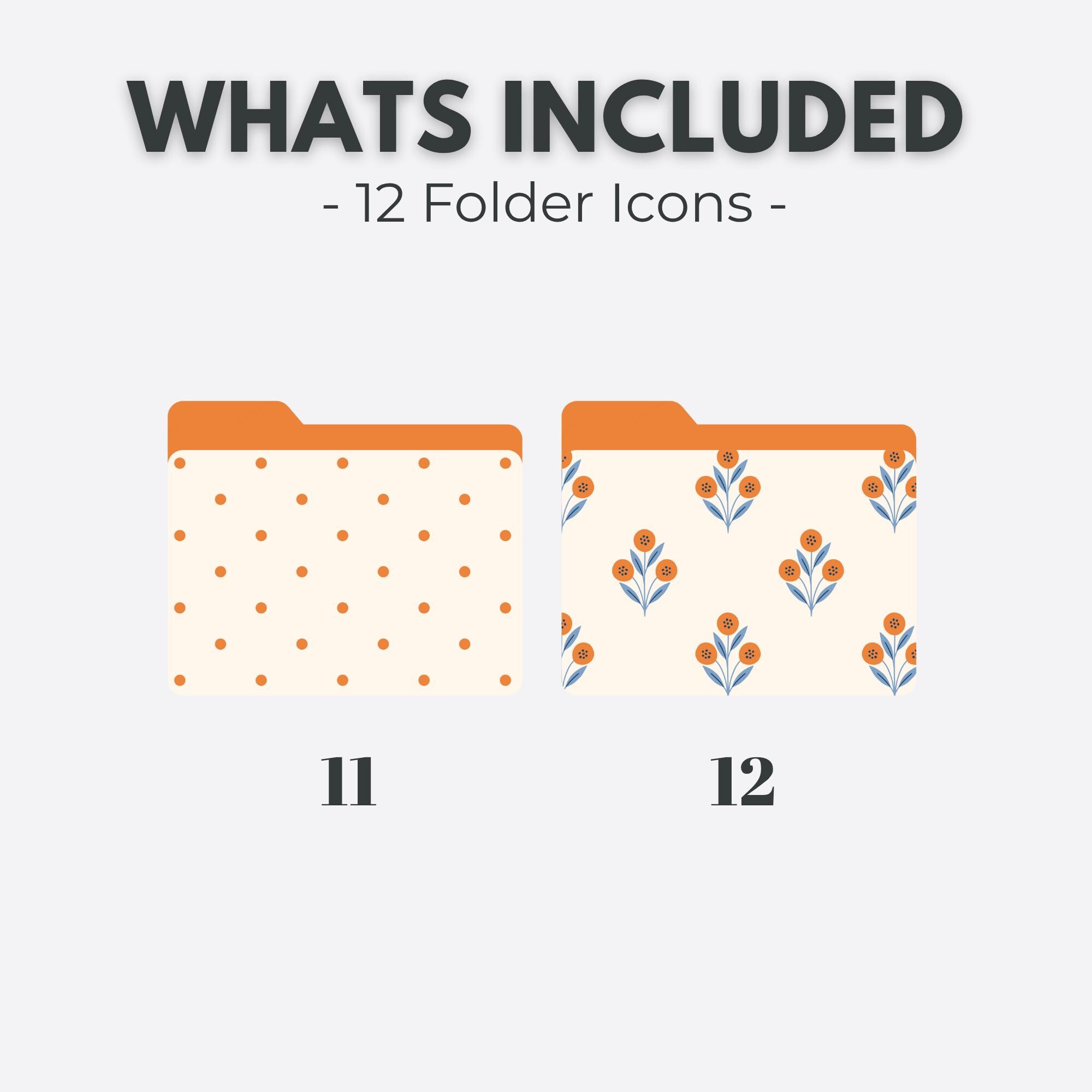 Light Blue Folder Icons for Mac | Blue Desktop Folder Set | Boho ...