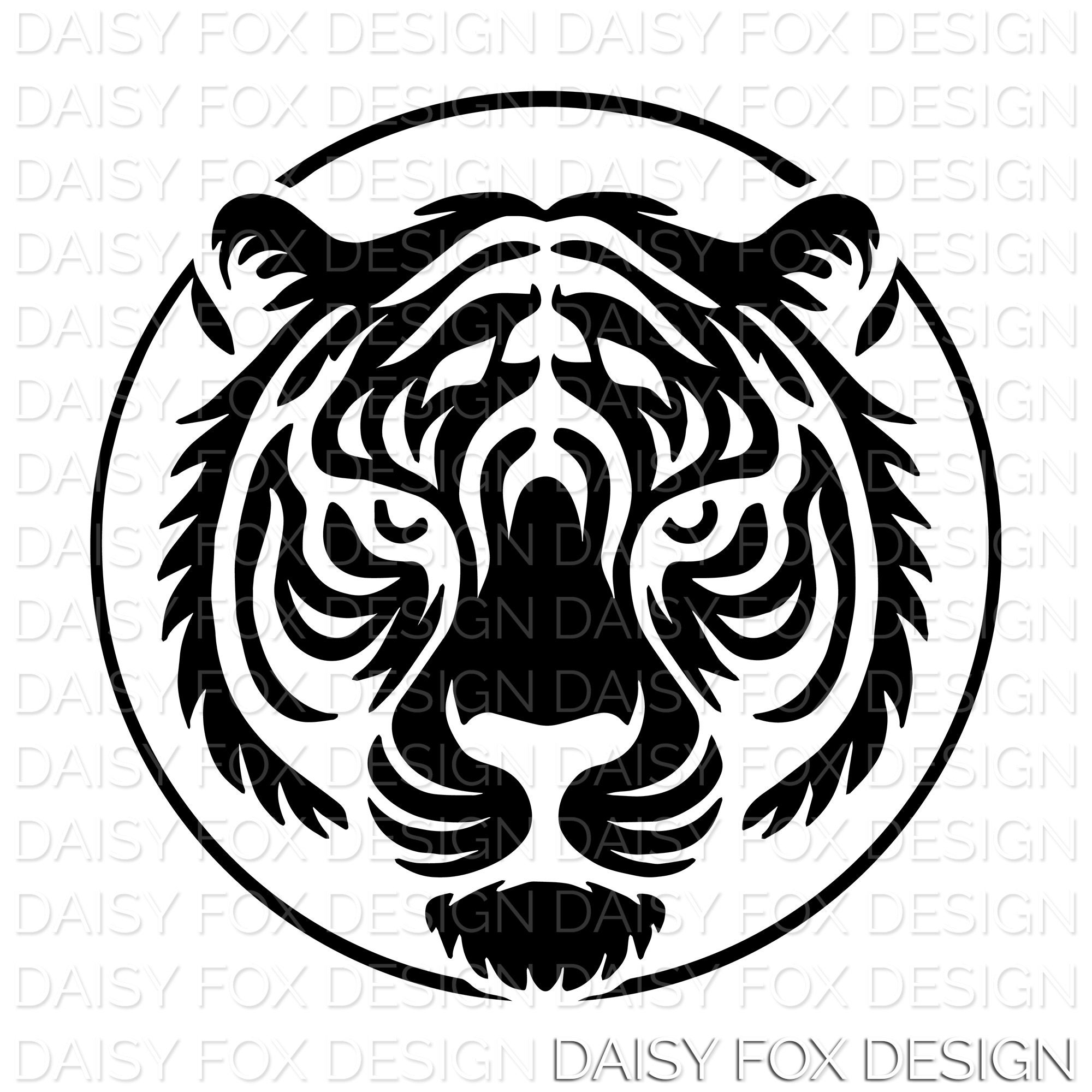 Tiger Face SVG PNG DXF Pdf Jpg | Digital Download | Cricut Cut Files ...