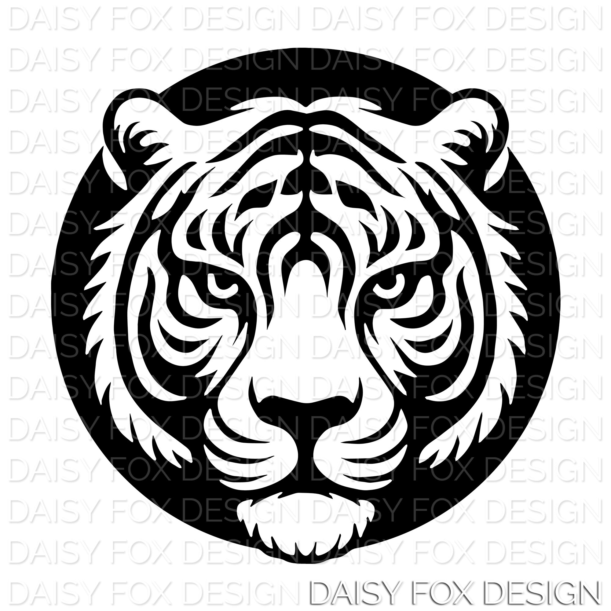 Tiger Face SVG PNG DXF Pdf Jpg | Digital Download | Cricut Cut Files ...