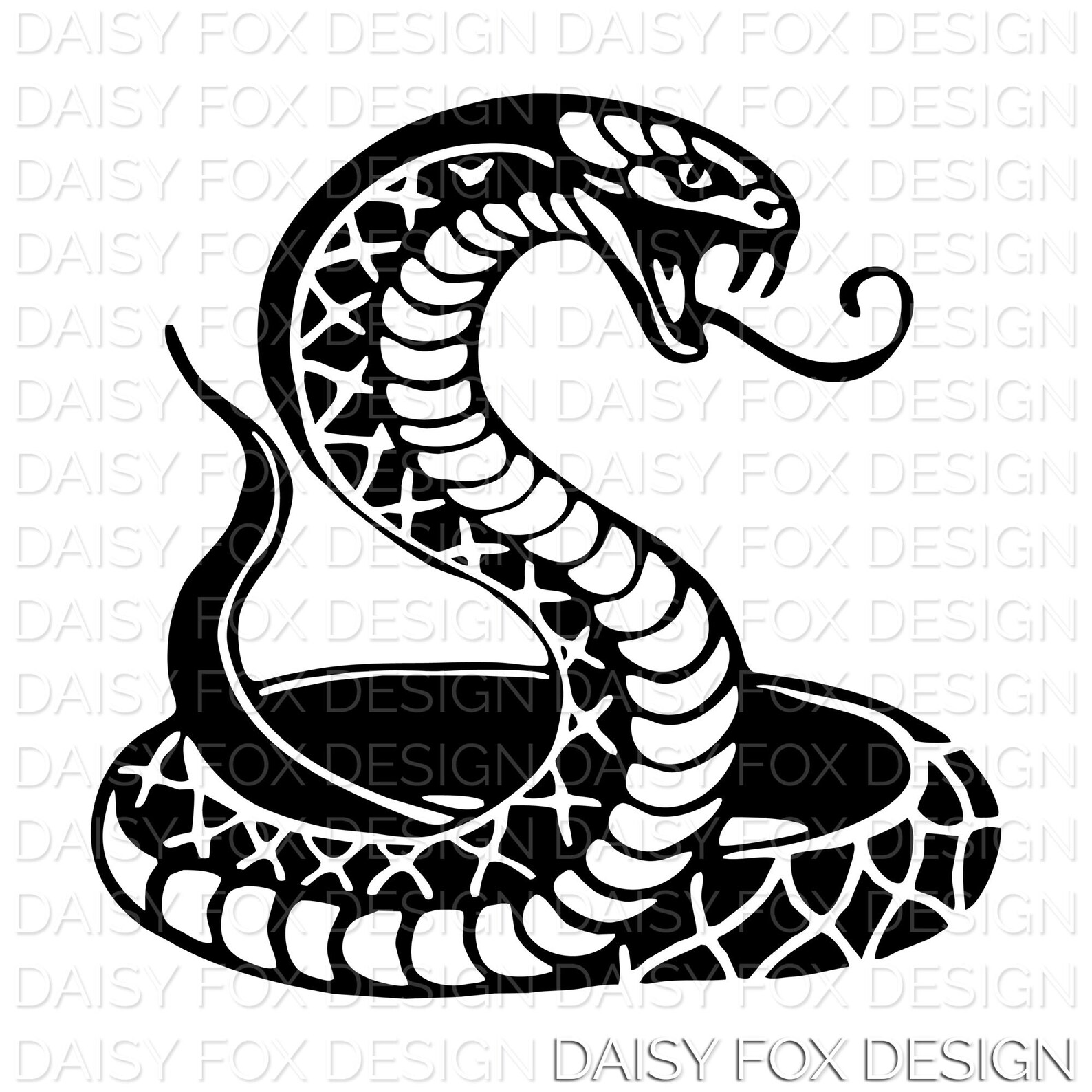 Cobra Digital Image - SVG, PNG, DXF, Pdf & Jpg - Instant Download - Etsy