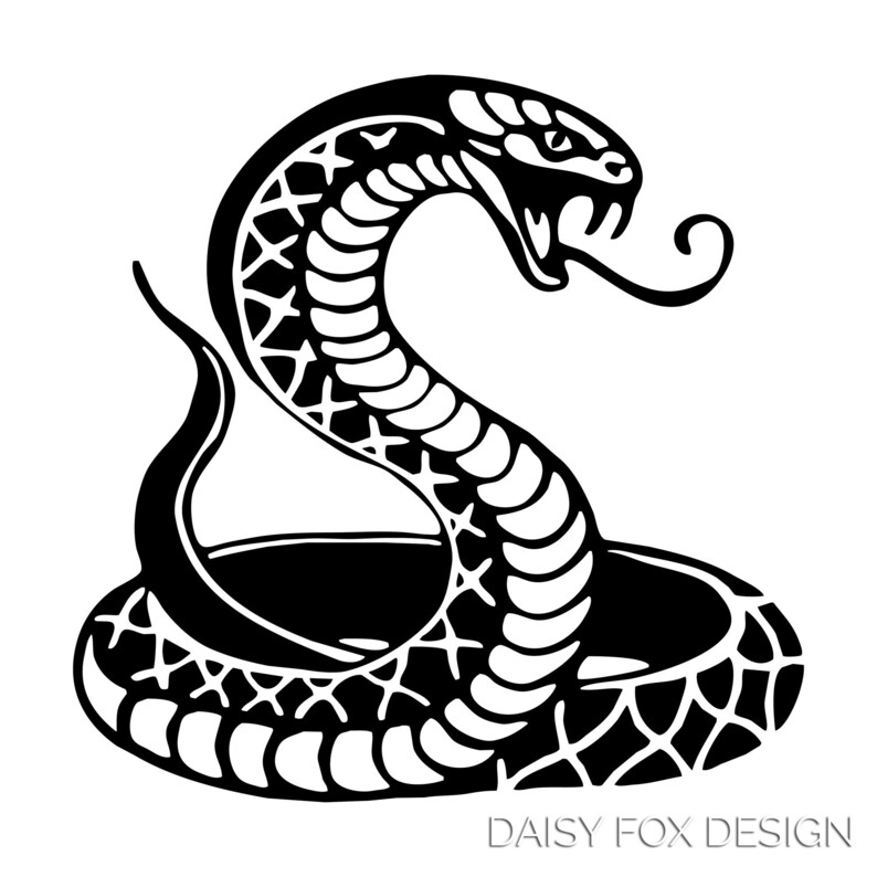 Cobra Digital Image SVG, PNG, DXF, Pdf & Jpg Instant Download - Etsy