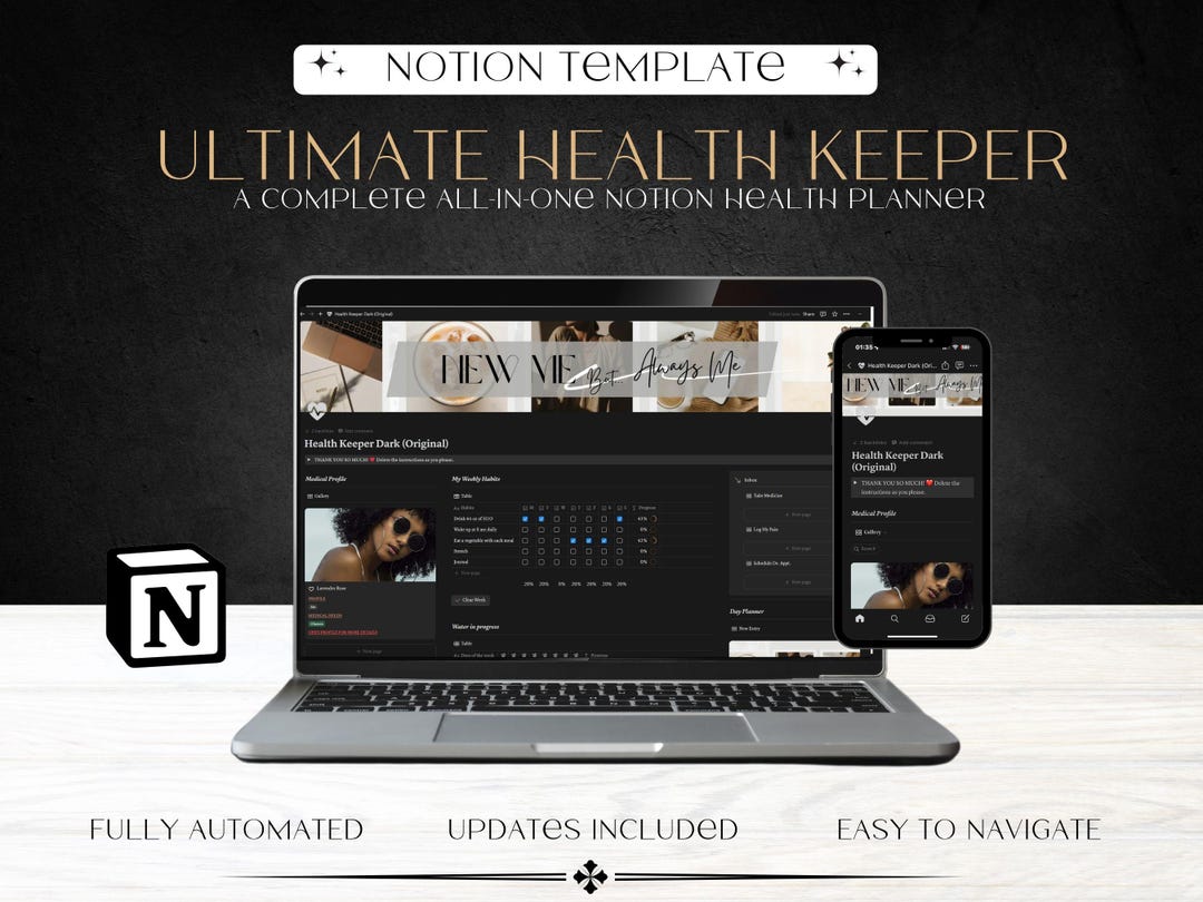 Notion Template 2025 Ultimate Health Keeper Medical Planner & Life ...