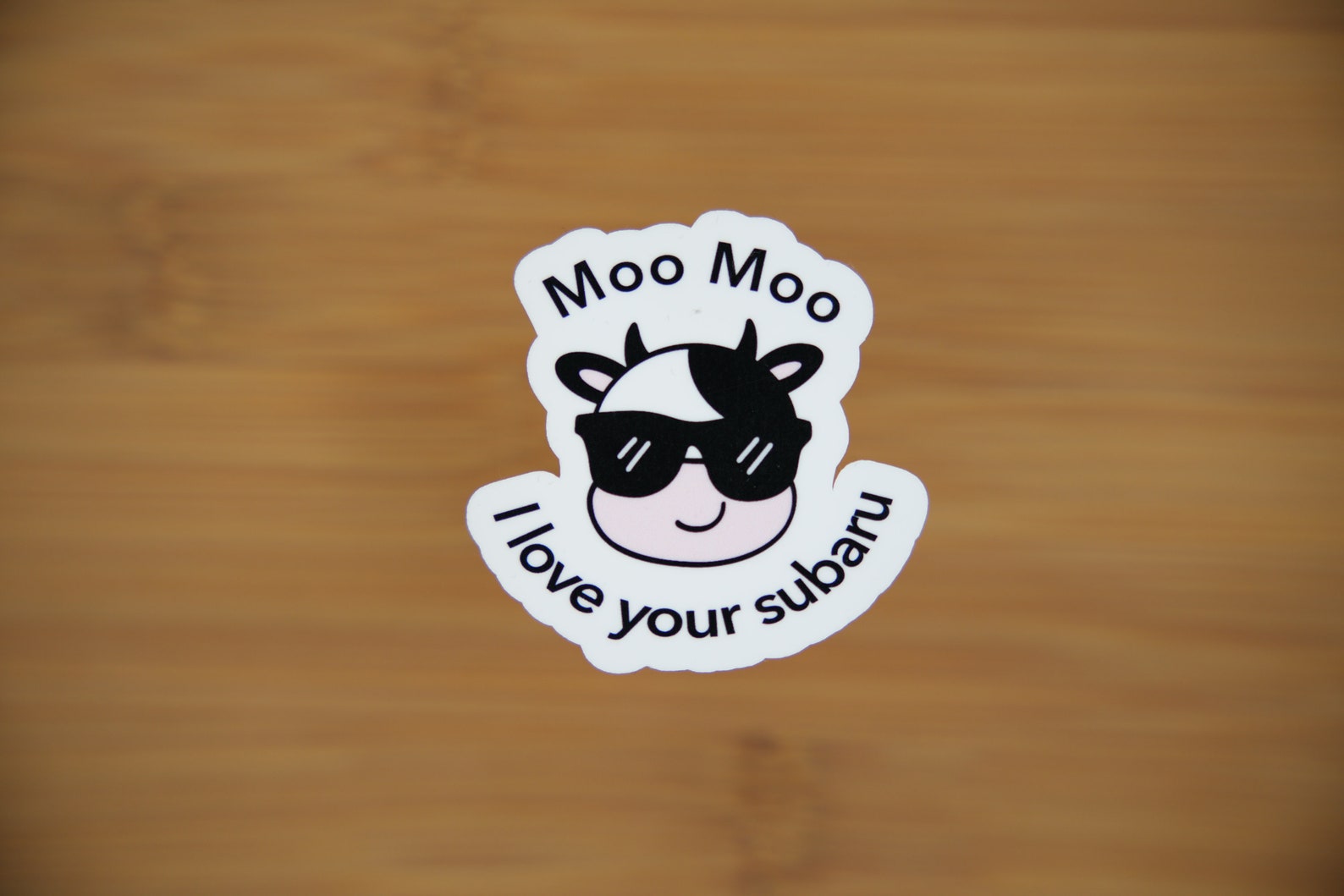 Moo Moo Subaru I Love Your Subaru Cow Sunglasses Cute Sticker - Etsy