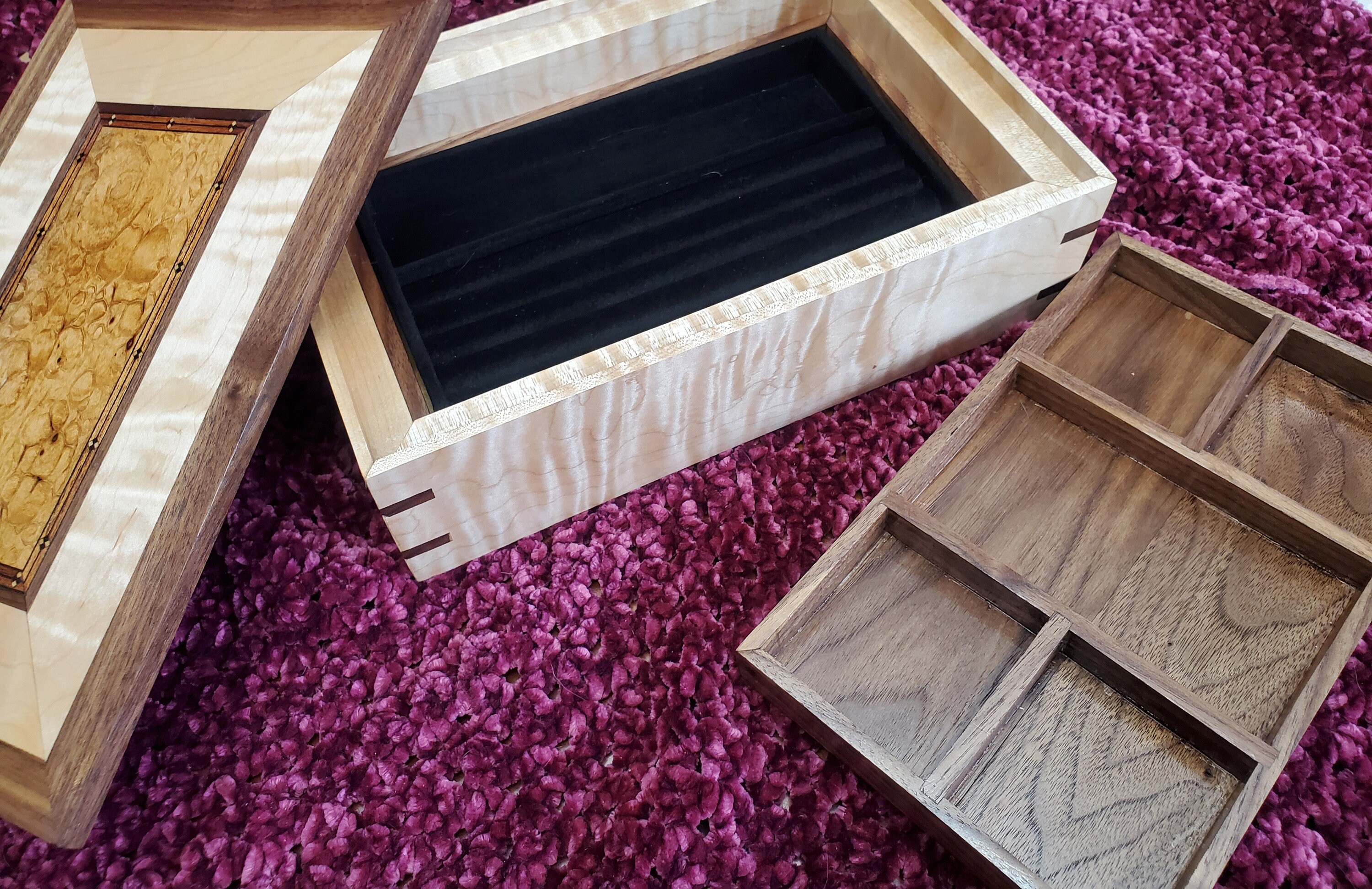 Handcrafted Wood Box, Keepsake Box, Jewelry Box, Wooden Jewelry Box - Etsy