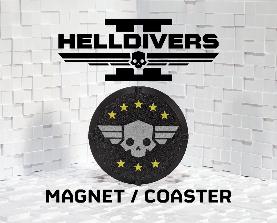 Helldivers 2 Magnet/coaster 3D Printed Gift for Gamers - Etsy UK