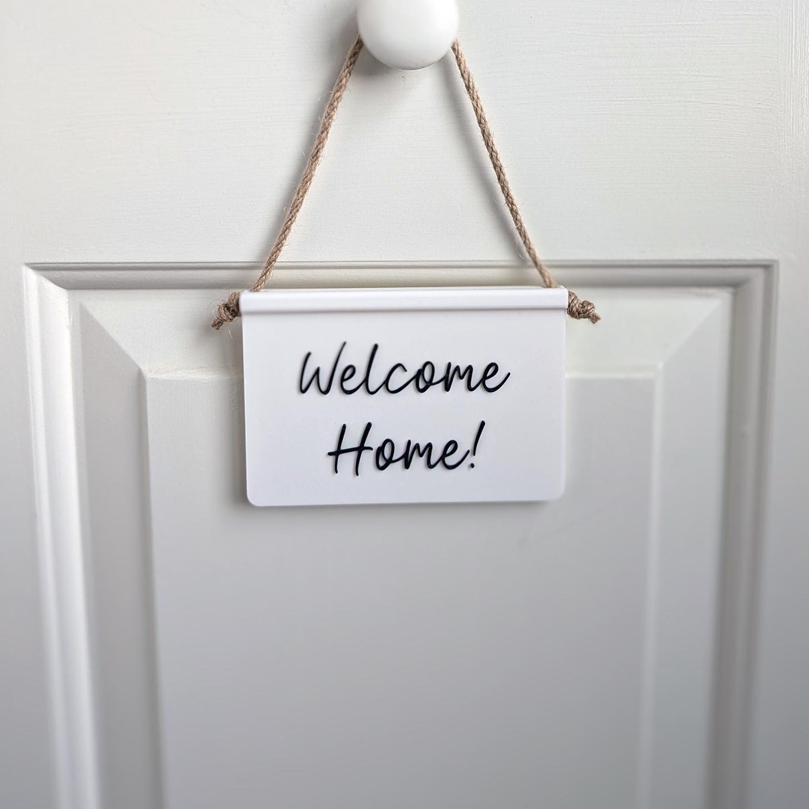 Modern Welcome Home Door Sign: 3D Printed Housewarming Decor - Etsy
