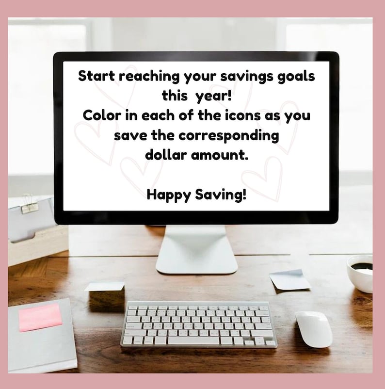 A6 One Month Ahead Savings Challenge - Etsy