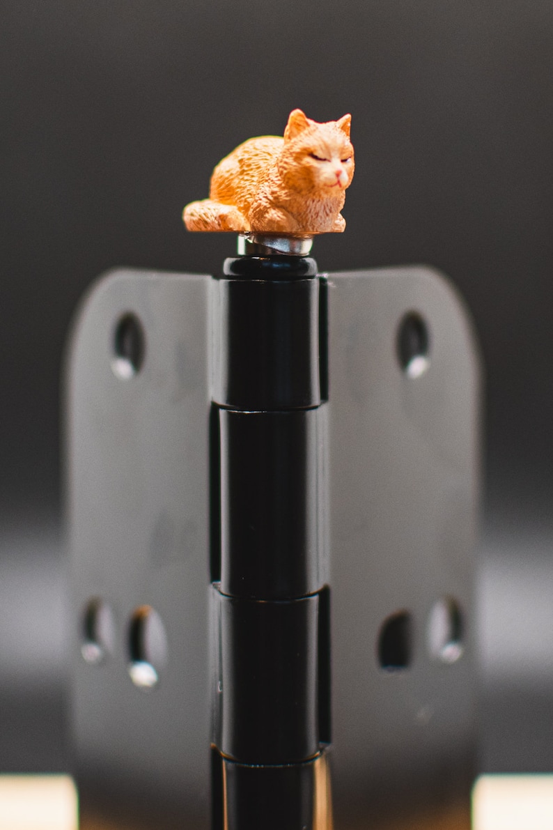 Sleepy Kitty Hinge Head - Etsy