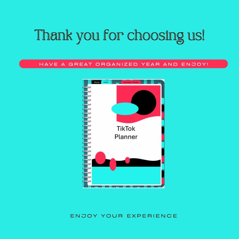 Tiktok Planner: Social Media Content Tracker (digital Download) - Etsy