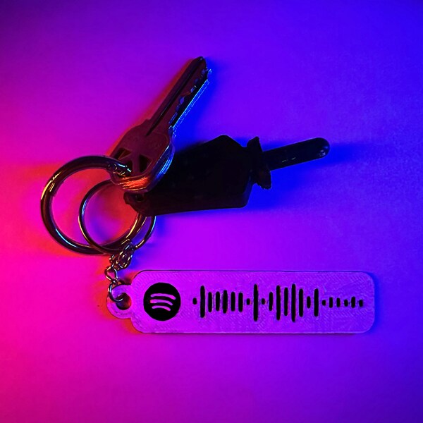 Spotify Code Keychain - Etsy