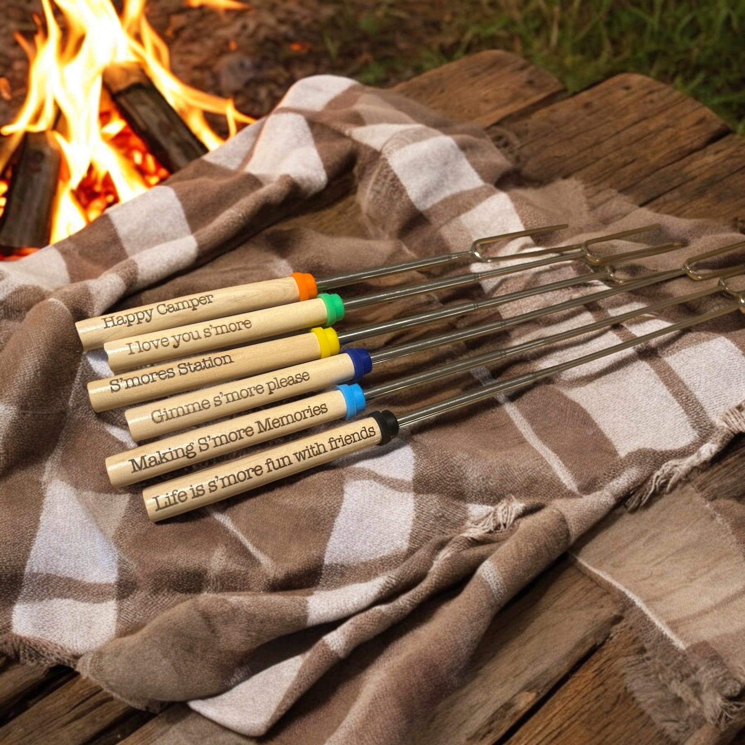 S’mores Roasting Sticks | Campfire and Marshmallows | Hot Dog Skewer ...