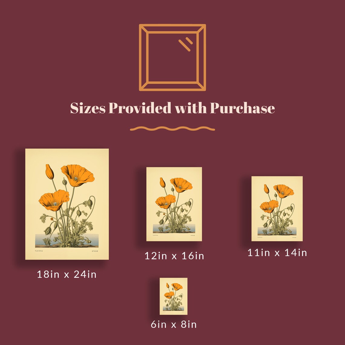 Poppy Illustration, Taurus Zodiac Flower, Instant Download - Etsy