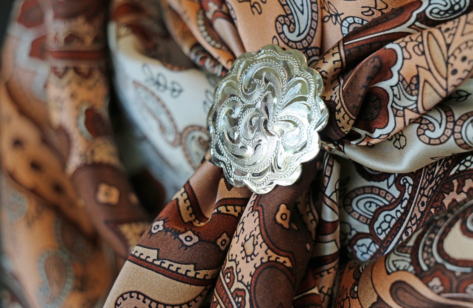 Silver Wild Rag Western Scarf Slide - Etsy