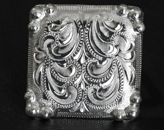 Silver Wild Rag Western Scarf Slide - Etsy