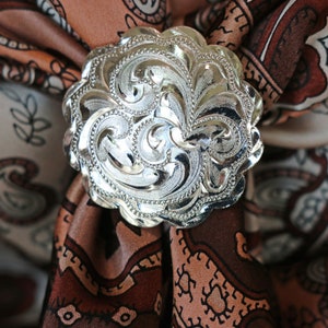 Silver Wild Rag Western Scarf Slide - Etsy