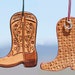 2 Leather Cowboy Boot Air Fresheners - Car, Closet, Bathroom Freshie - Etsy