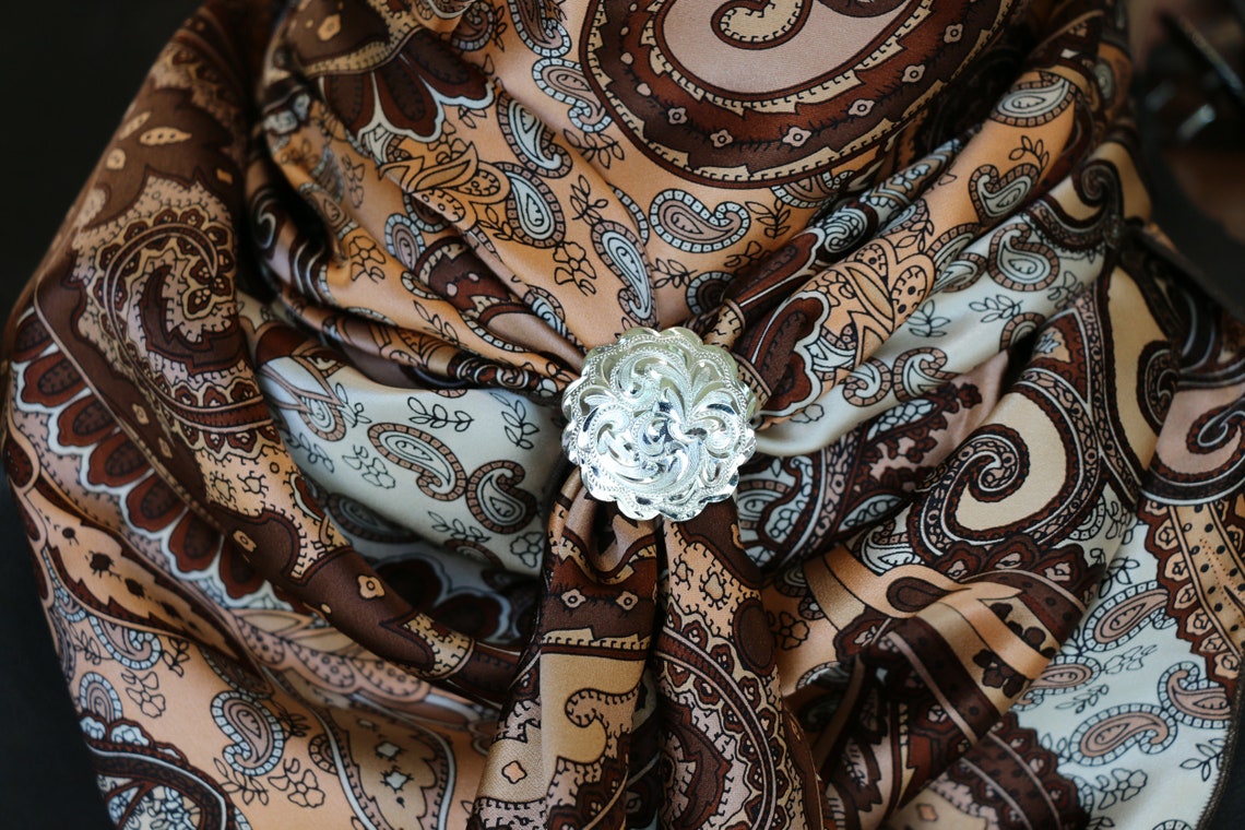 Silver Wild Rag Western Scarf Slide - Etsy