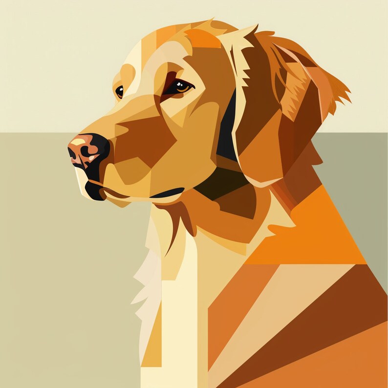 Golden Retriever Digital Prints - Etsy