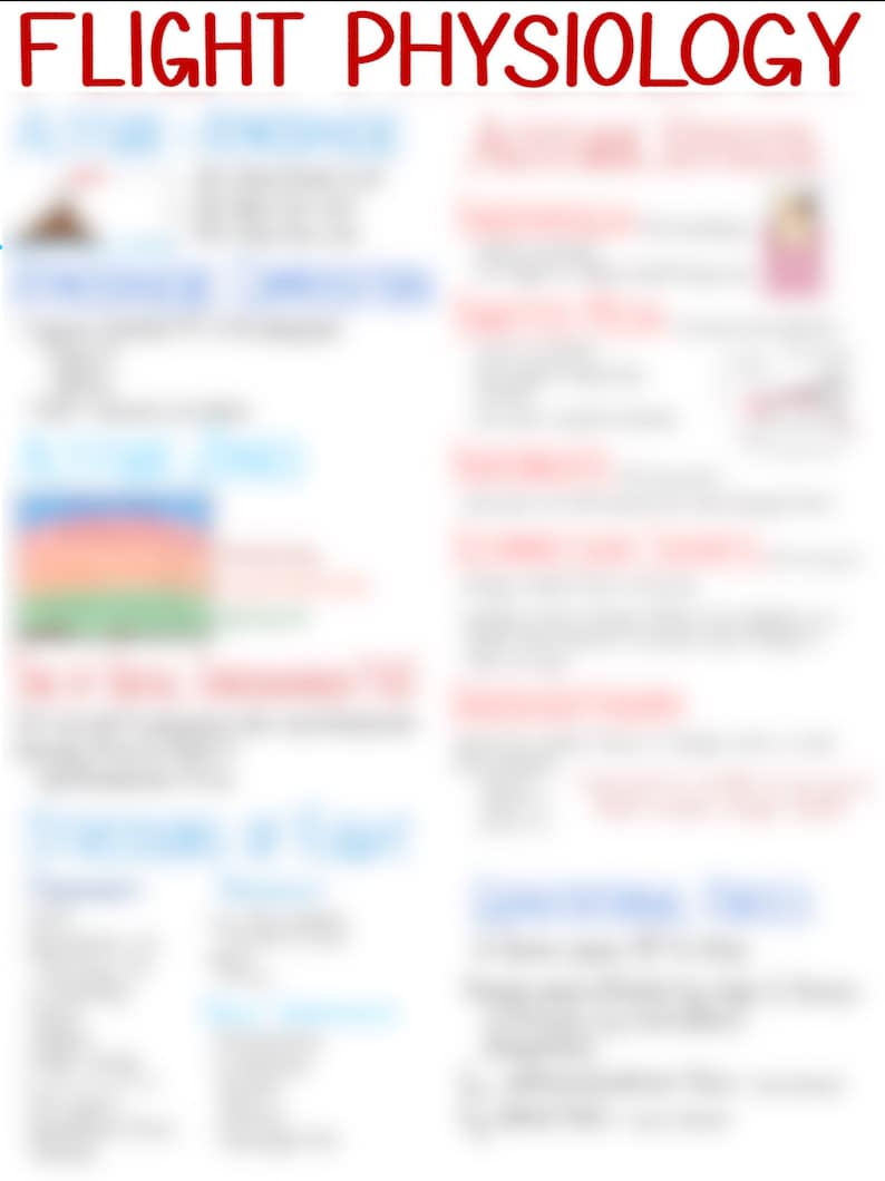 Flight Physiology Gas Law Notes, Study Guide, Critical Care Paramedic ...