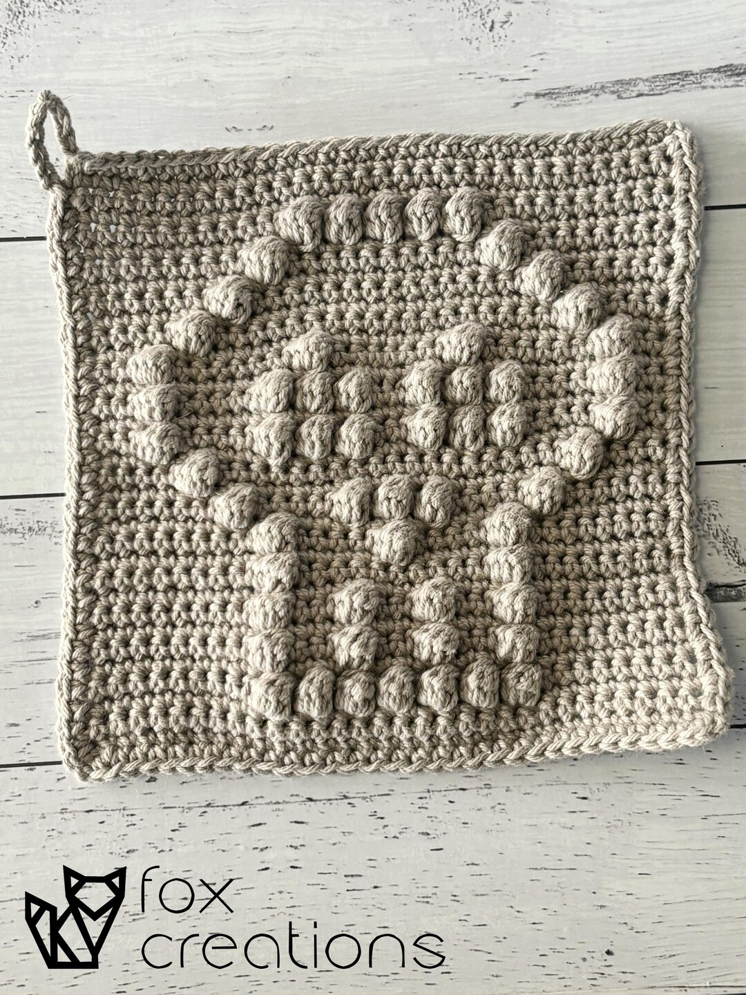 Skull Rag Washcloth Crochet Pattern With Chart - Etsy