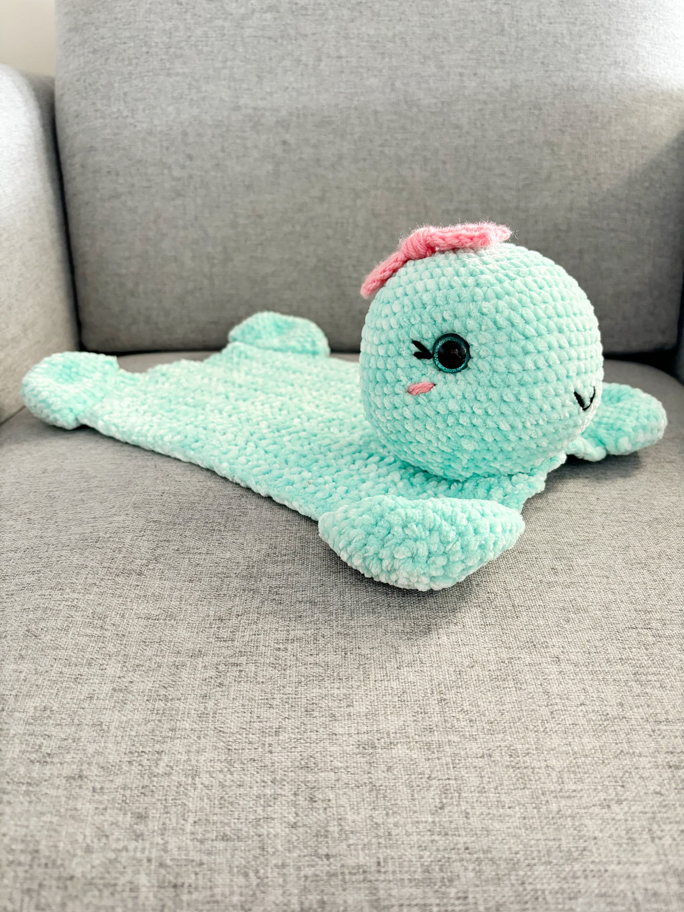 Tessa the Turtle Lovey Cuddle Blanket Comforter Plushie Beginner ...