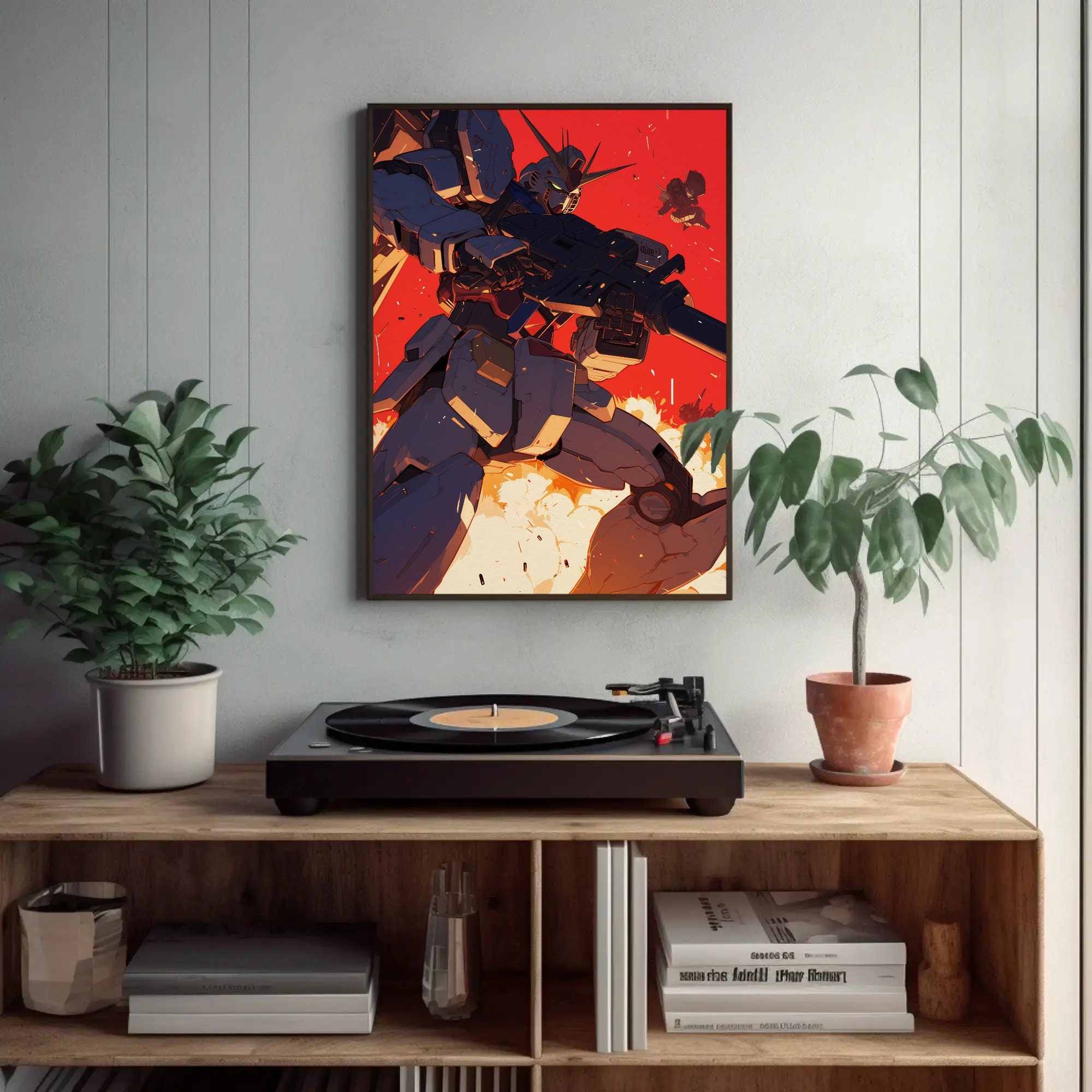 Set of 2 Anime / Gundam Wall Art - Etsy
