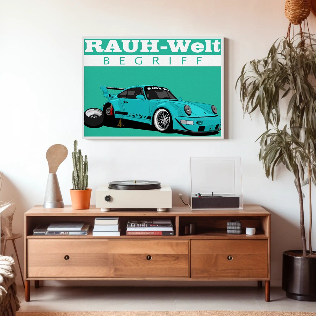 Porsche 964 RWB Wall Art - Etsy