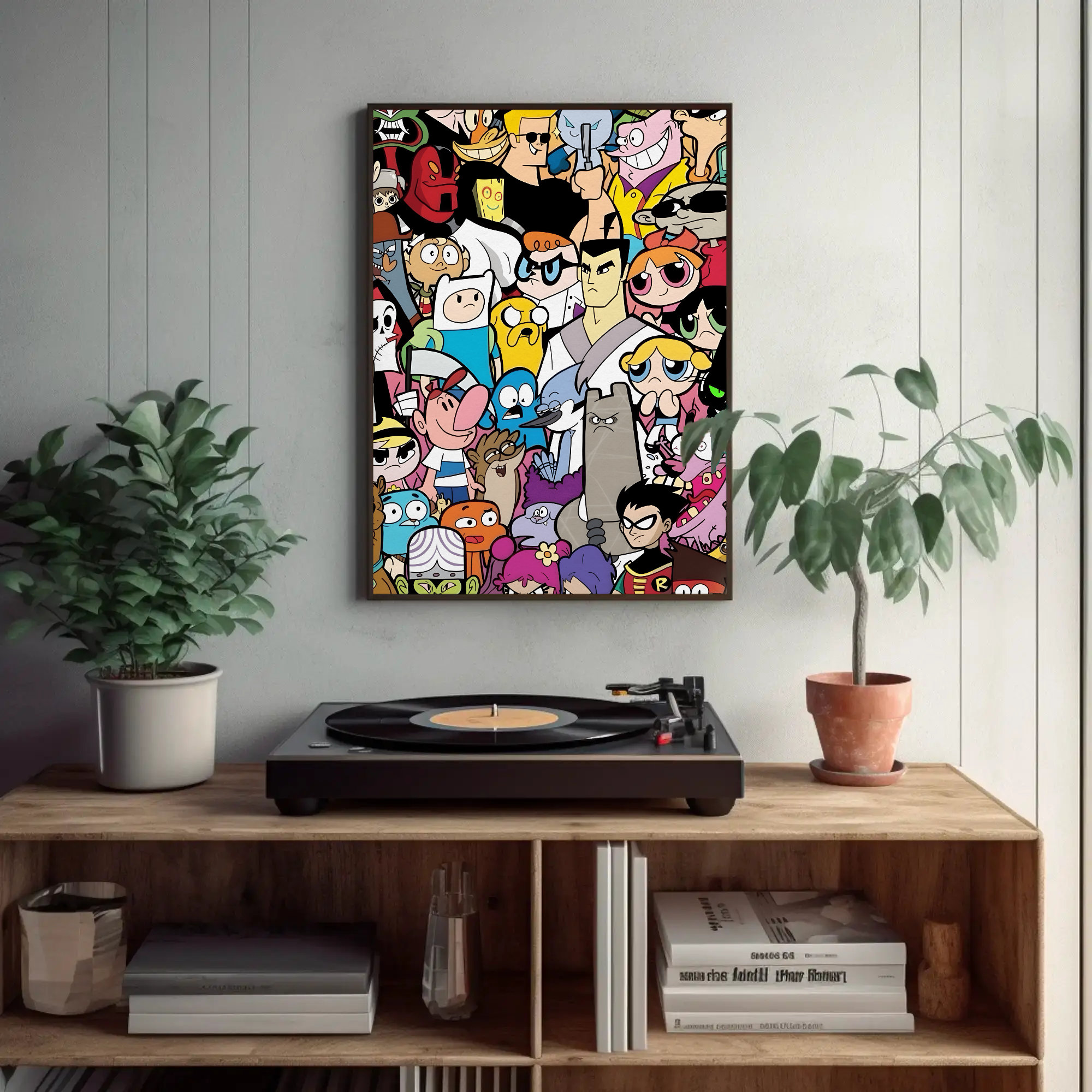 Adult Swim 90s & 2000s Characters Collage Wall Art - Etsy