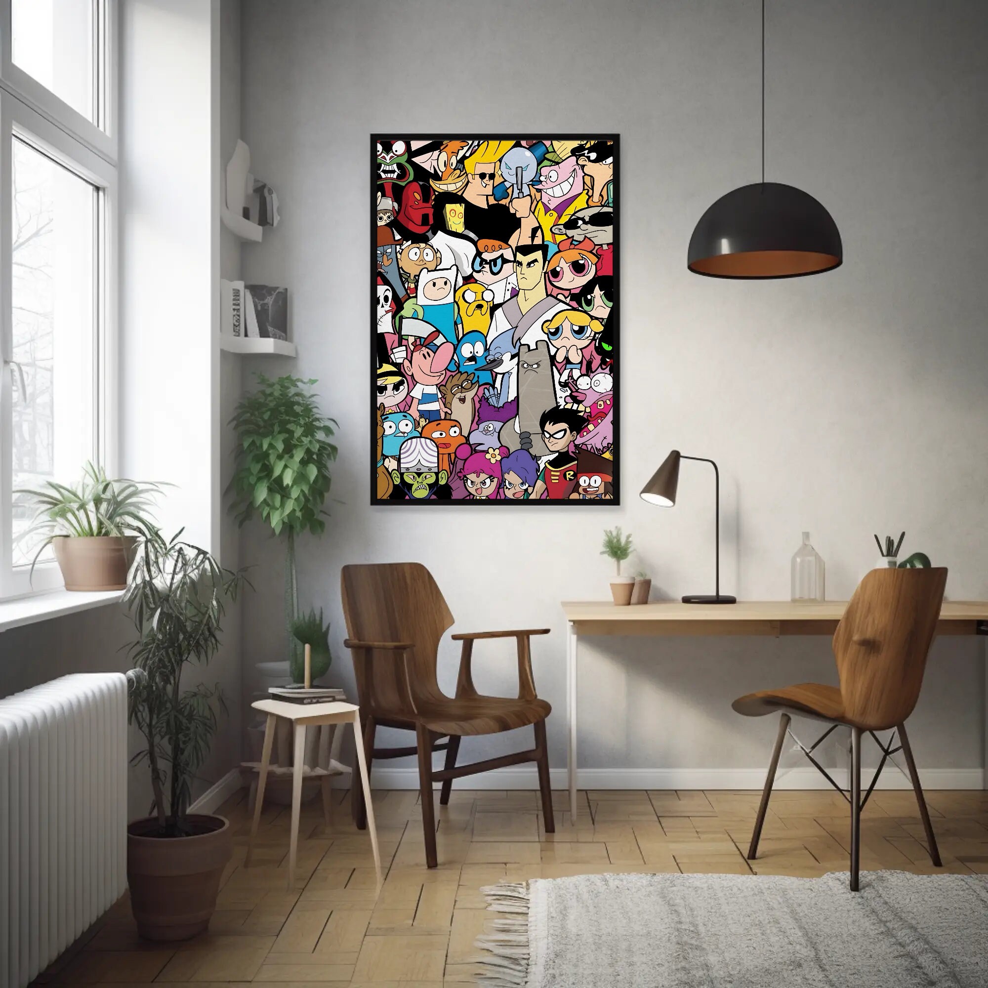 Adult Swim 90s & 2000s Characters Collage Wall Art - Etsy