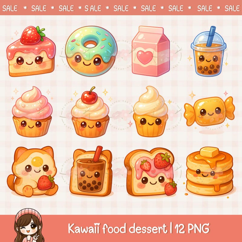 Kawaii Breakfast - Etsy