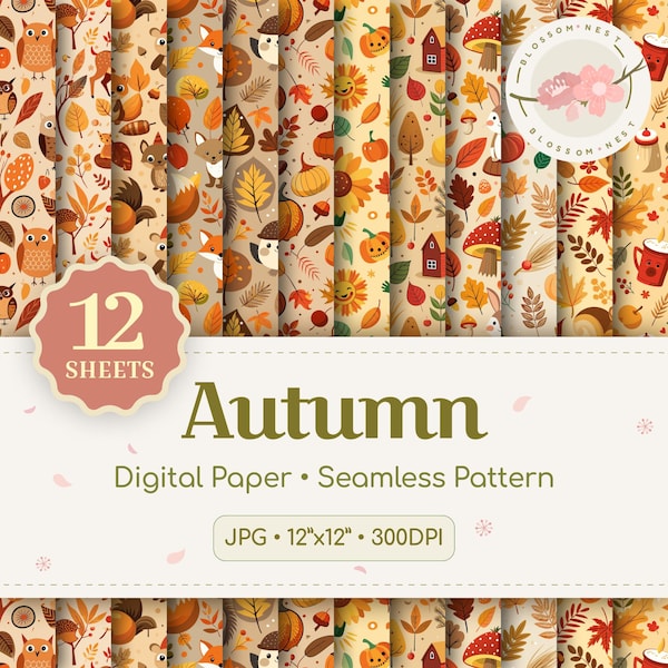Autumn Digital - Etsy