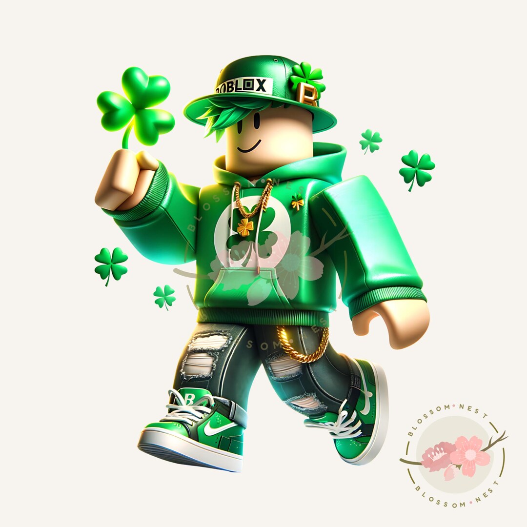 Roblox St Patricks Day Png, Green Roblox Png, Patricks Design, Roblox ...