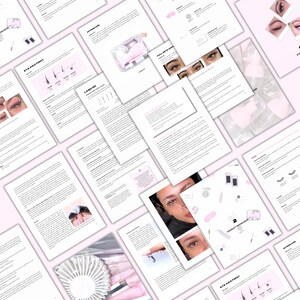 EYELASH Extensions Editable Training Manual, Classic Lash Manual ...