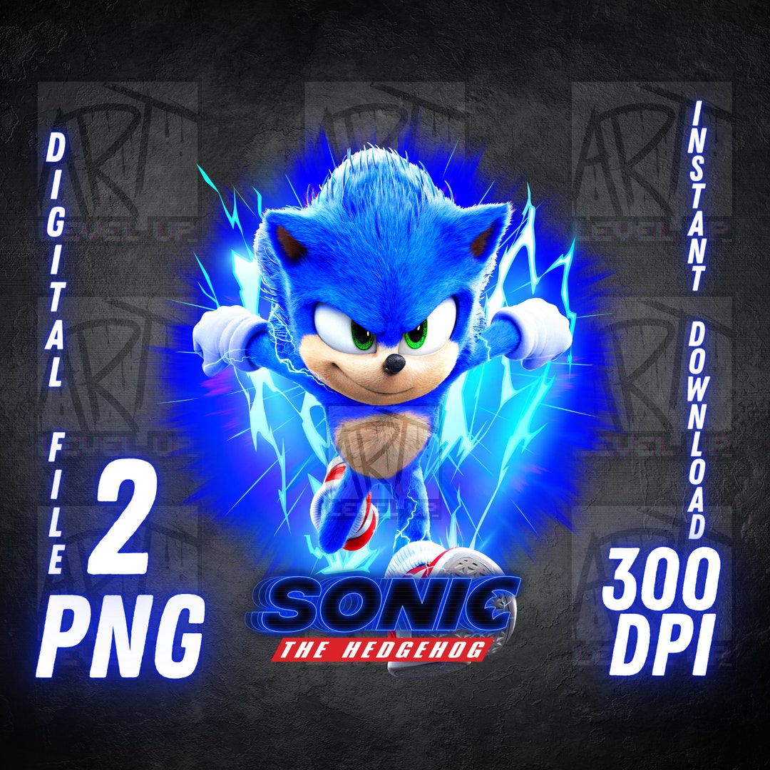 Sonic the Hedgehog Png, Digital File, Instant Download, for Cricut, Tee ...