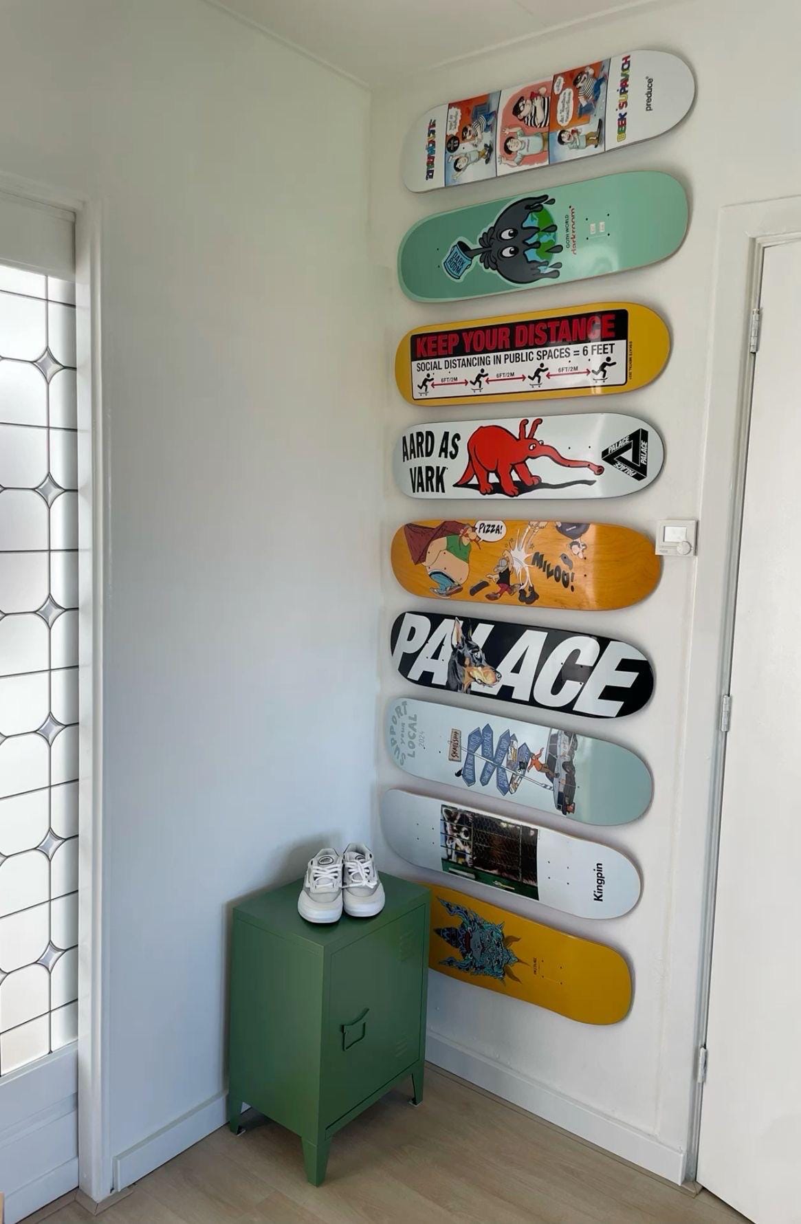 Skateboard Deck Wall Mount, 3D Printed Skate Wall Art Display (set of 2 ...