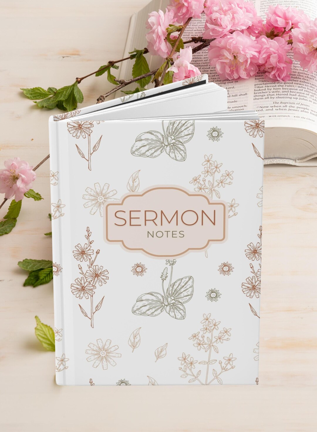 Sermon Notes, Church Notes, Church Sermon Notebook, Womens Bible Study ...