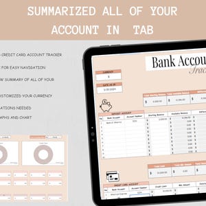 Bank Account, Spreadsheet Tracker, Google Sheets Financial Tracker ...