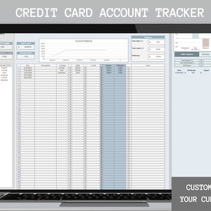 Bank Account Tracker, Finance Spreadsheet, Money Management, Credit ...
