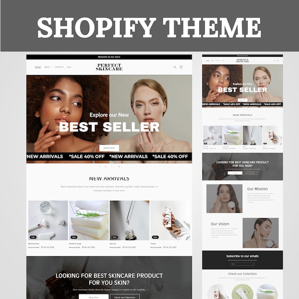 Beauty Shopify Theme, Shopify Website for Beauty, Shopify Templates ...