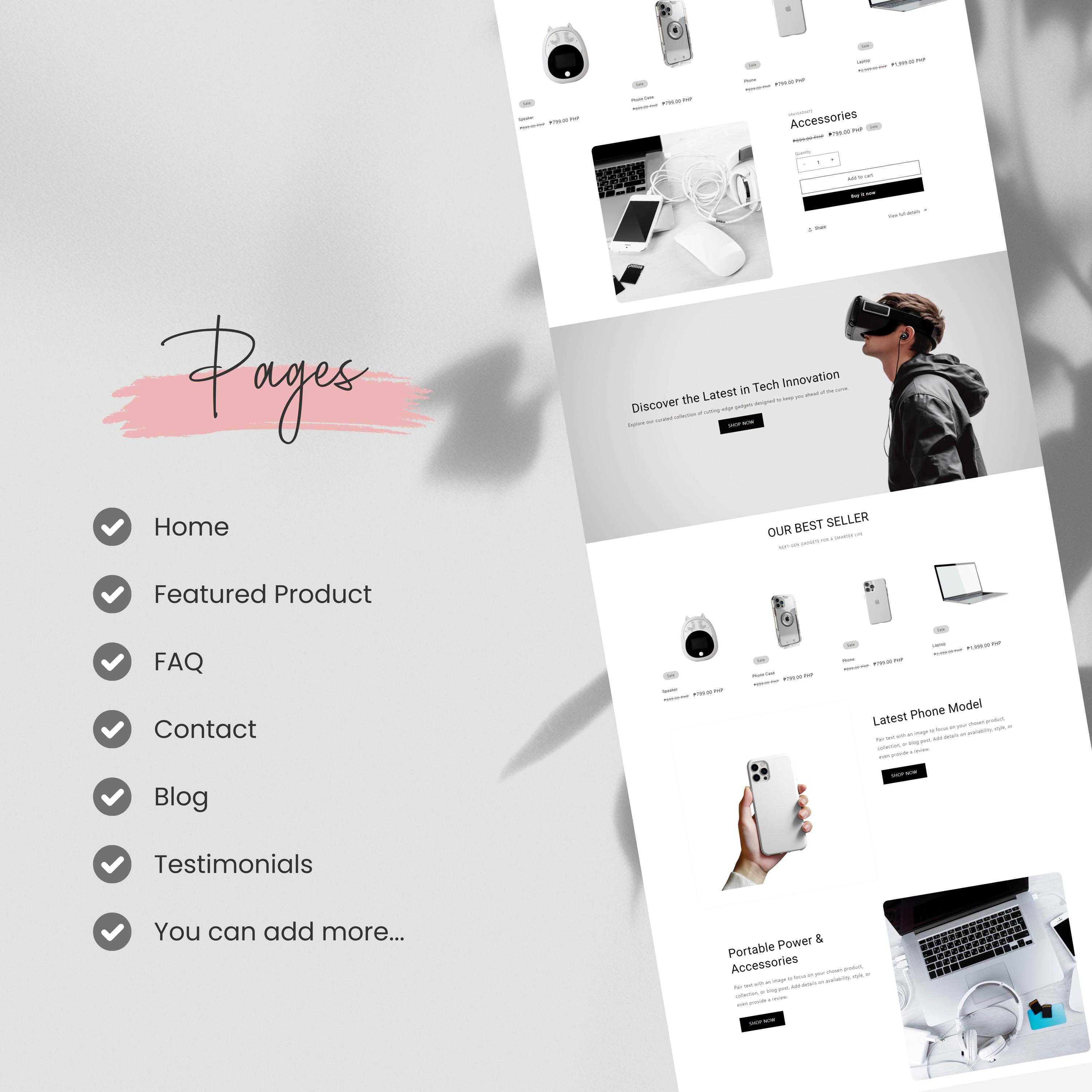 Shopify Theme, Website Template for Electronics, Shopify Template ...