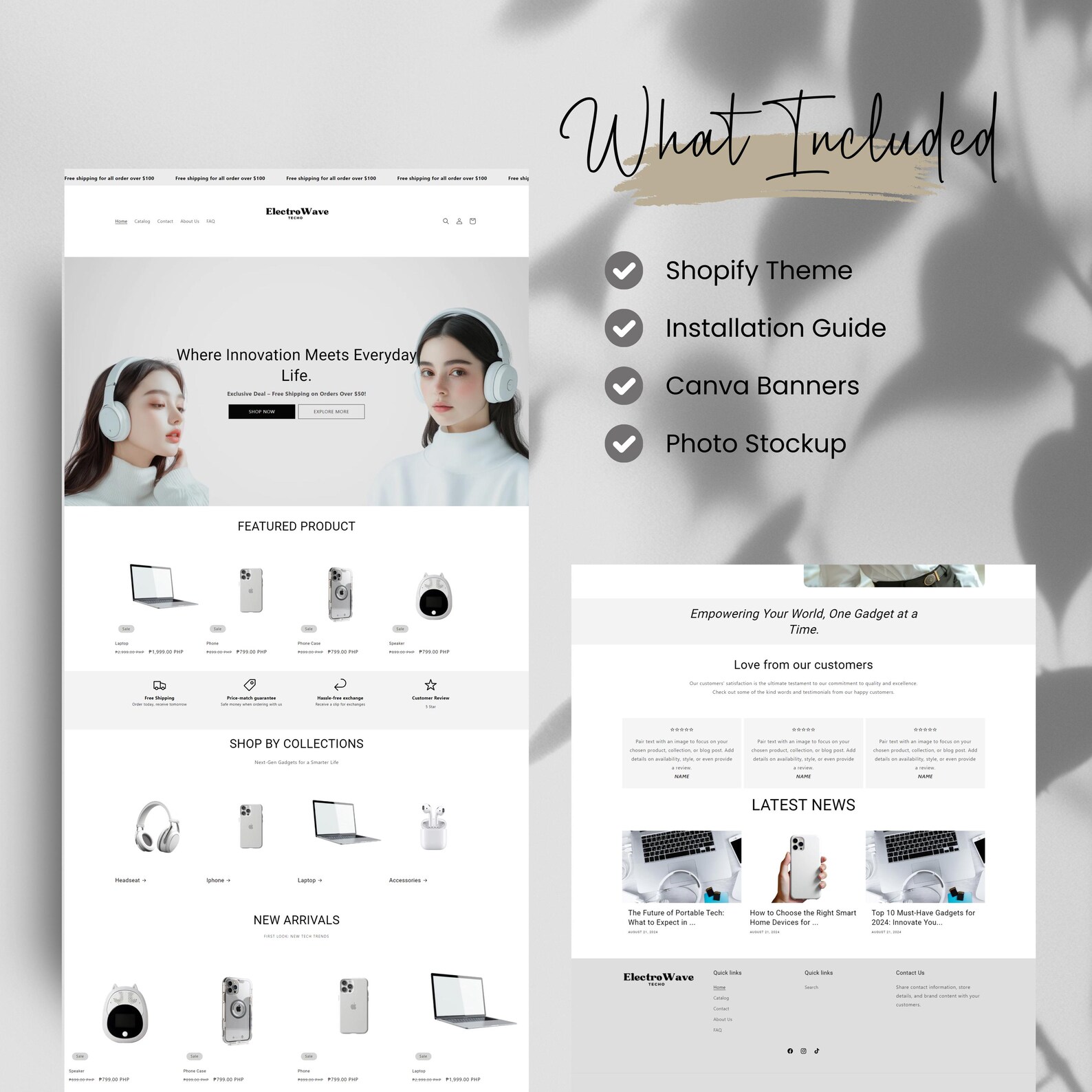 Shopify Theme, Website Template for Electronics, Shopify Template ...