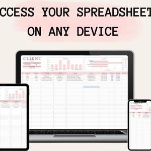 Client Tracker Spreadsheet, Small Business Template, Client Planner, Client List Google Sheets ...