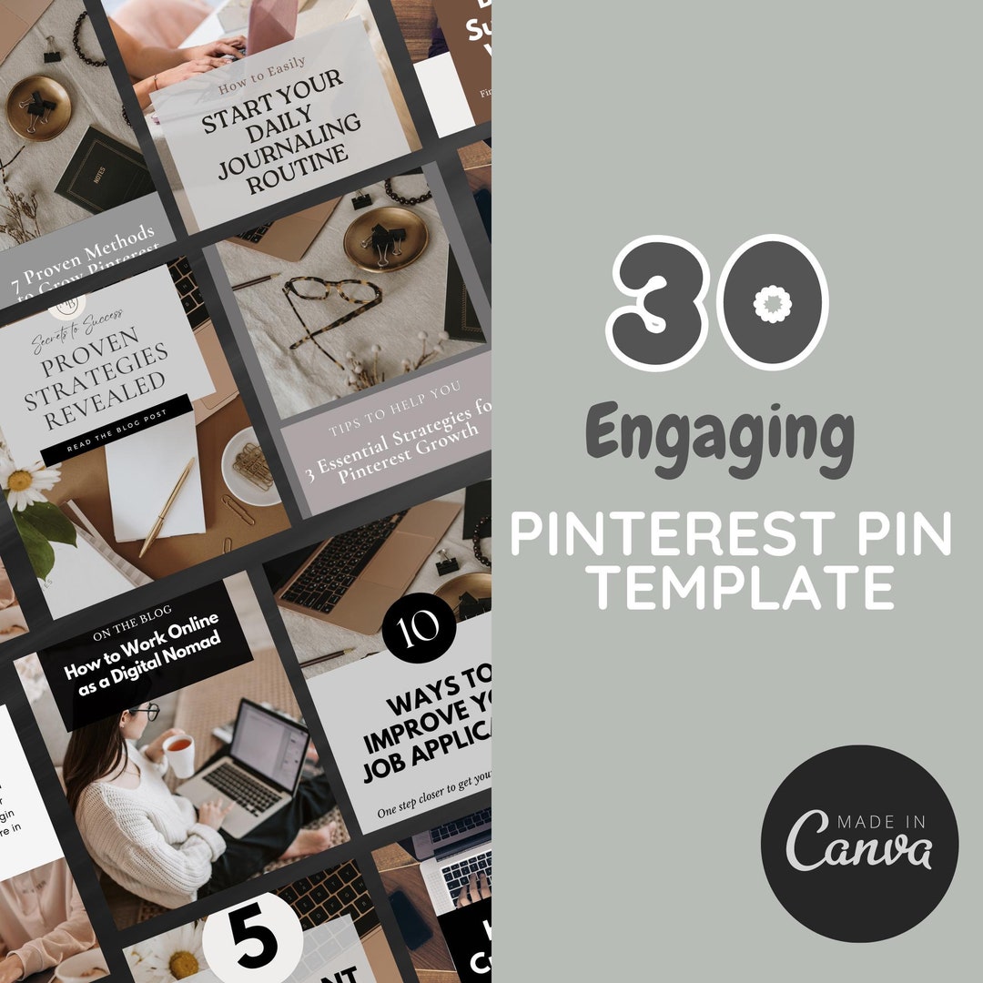 30 Pinterest Pin Templates | Pinterest Templates | Pinterest Templates ...