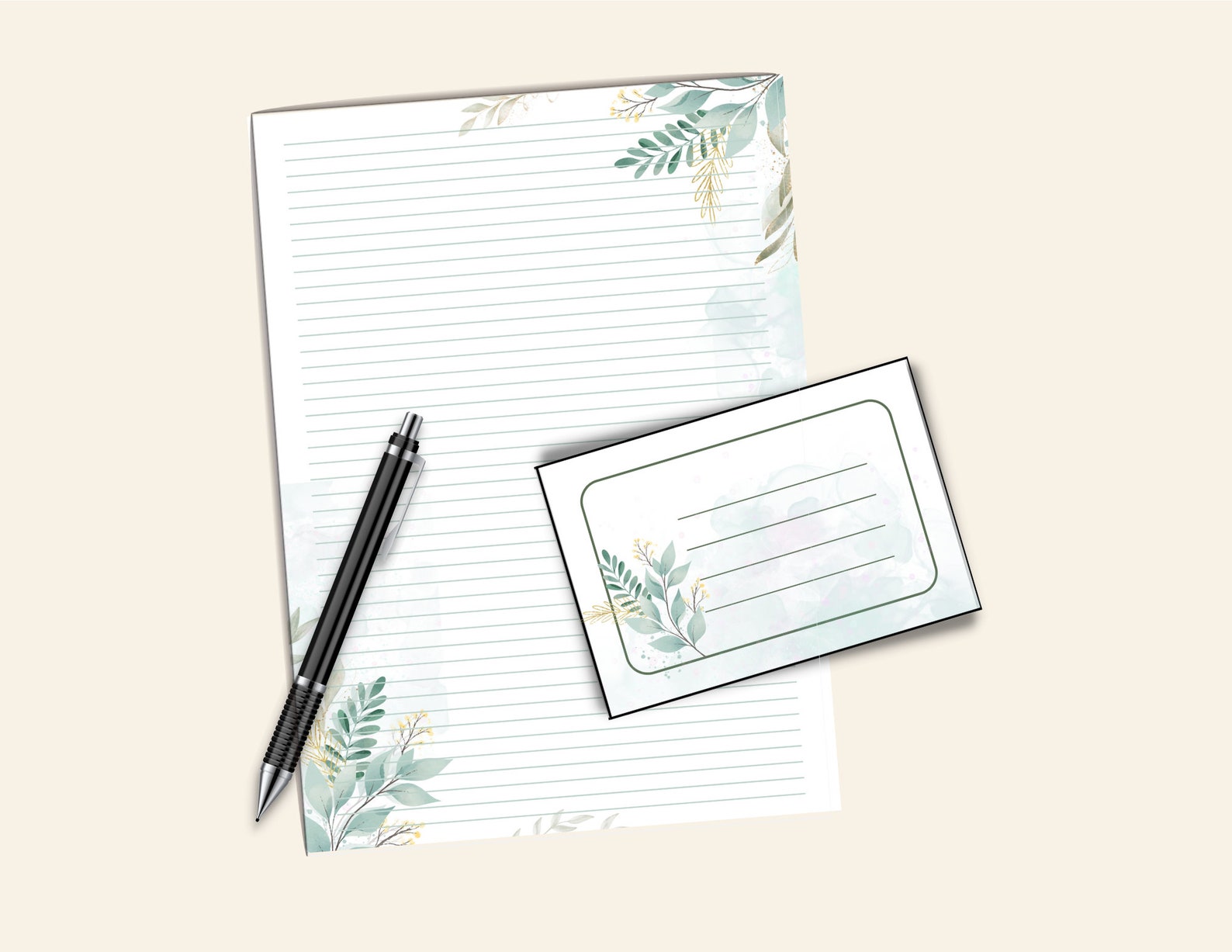 Printable Stationary Collection, Digital Writing Paper Set, Planner ...