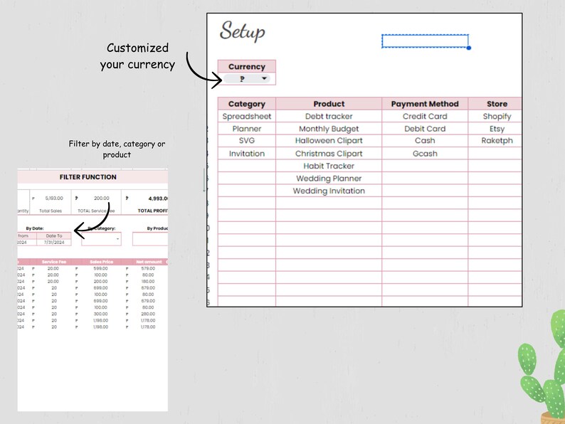 Sales Tracker Dashboard Google Sheets Spreadsheet for Small Business ...