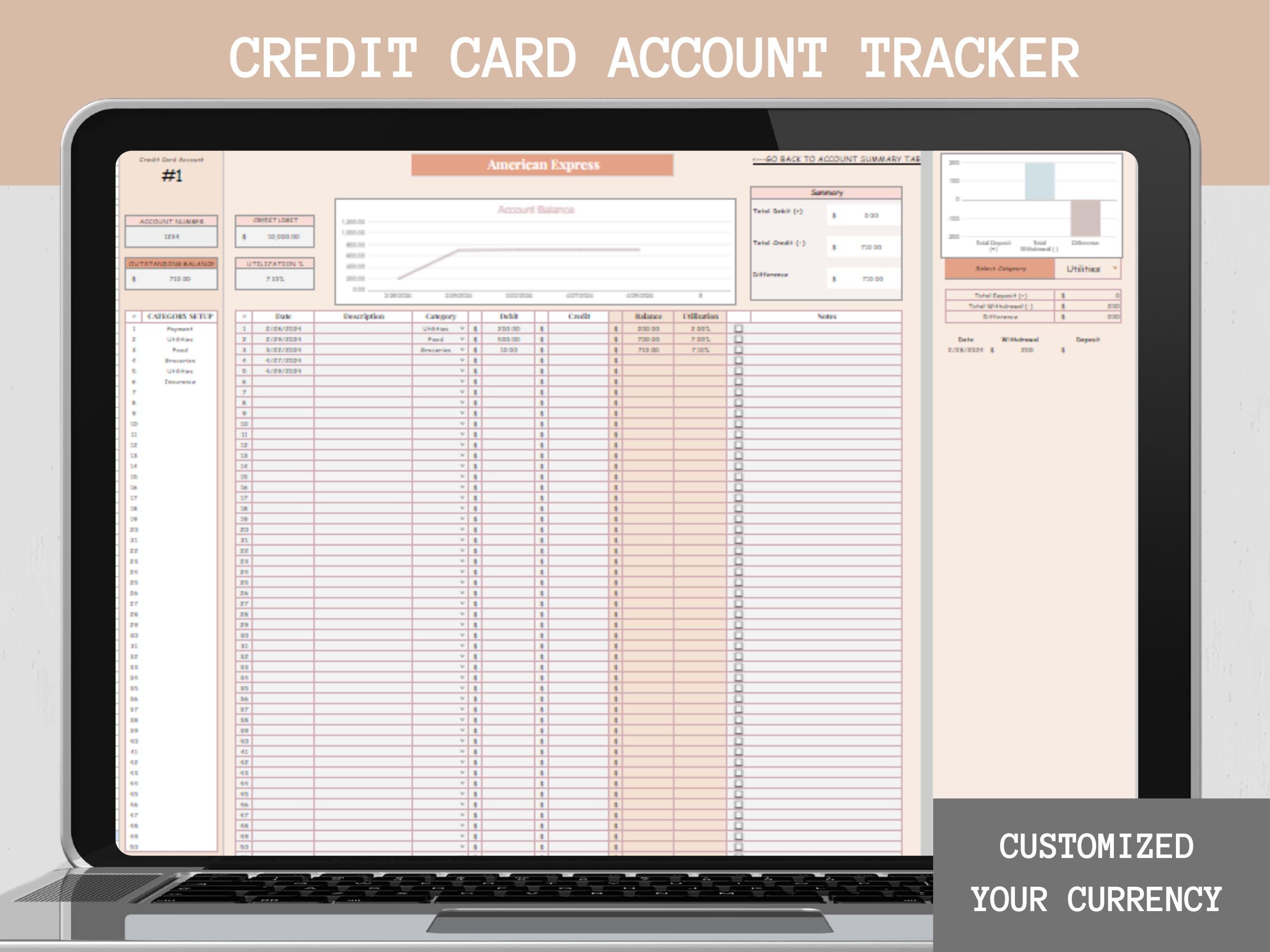 Bank Account, Spreadsheet Tracker, Google Sheets Financial Tracker ...